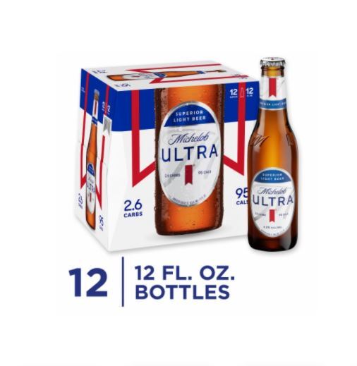 Michelob Ultra, 12 oz, 12 Pack Bottles | KWIKIEZ - Drive Thru - S ...